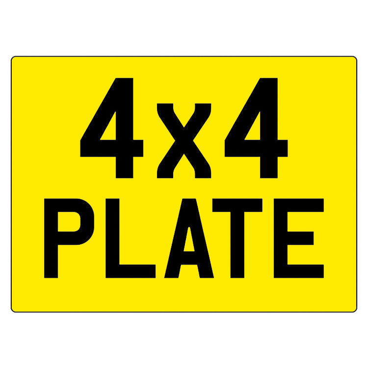 4x4 Plate (Addon) – Plate Warehouse
